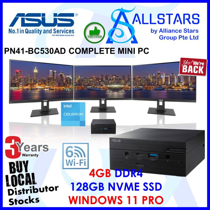 (ALLSTARS : We are Back/ Mini PC Promo) ASUS PN41-BC530AD COMPLETE MINI ...