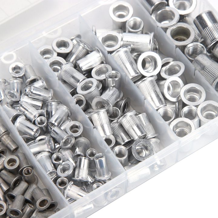 Meterk Threaded Insert Nuts Kit Anti‑Rust Aluminum Rivet Nuts Easily ...