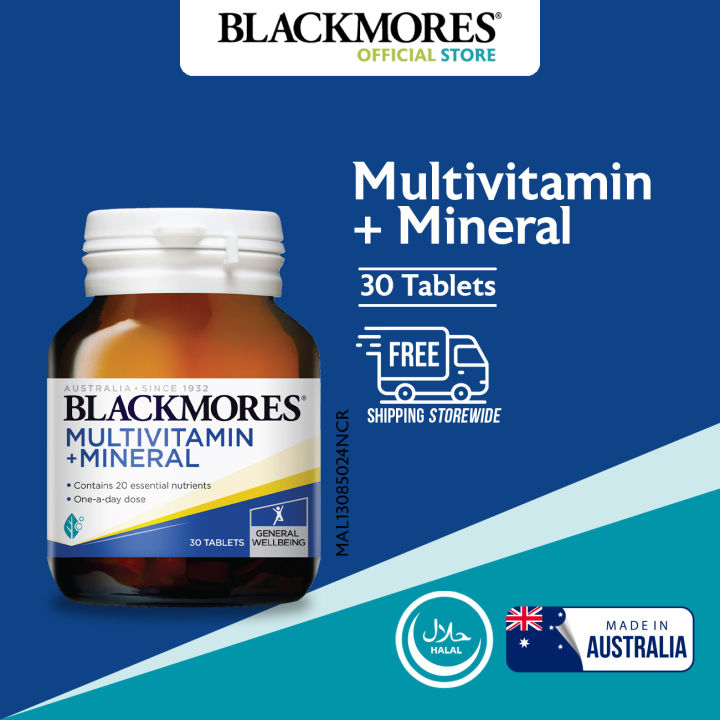 Blackmores Multivitamin + Mineral 30s - Helps Supplement An Unbalanced ...