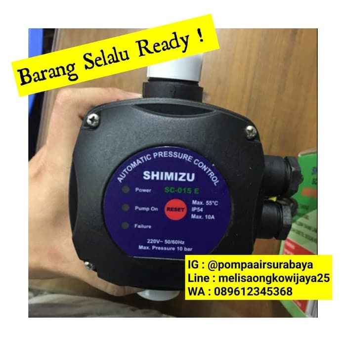 SC015E - Otomatis Pompa Booster / Automatic Pressure Control SHIMIZU SC-015 E | Lazada Indonesia
