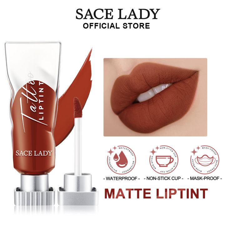 SACE LADY Liptint Tattoo Matte Liquid Lipstick Waterproof 12 Hours Long ...