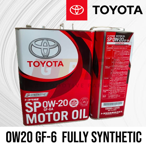 Toyota Motor Oil SP 0W20 GF-6 (4L Gallon) | Lazada PH