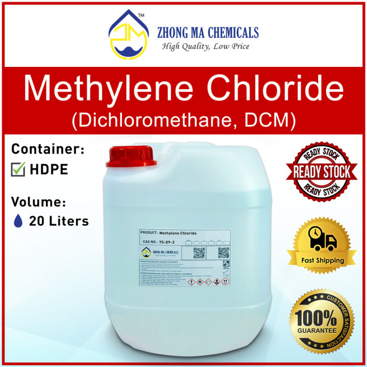 Methylene Chloride (Dichloromethane, DCM, Methylene Bichloride) 20L / 20 Liters [Zhong Ma ...