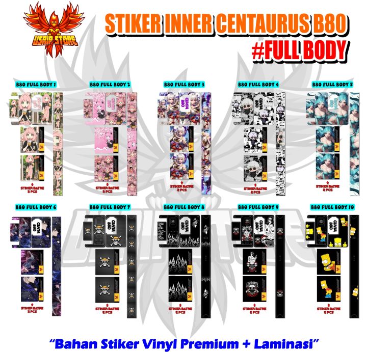 STIKER GARSKIN INNER CENTAURUS B80 FULL BODY DESAIN PART 3 | Lazada ...