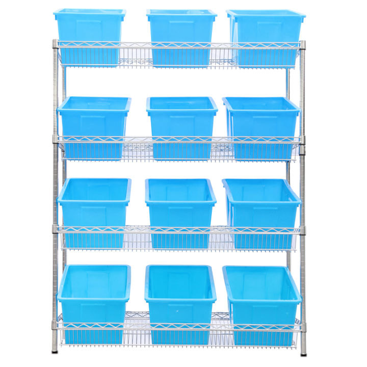 Supermarket inclined shelf inclined goods display rack mobile store ...