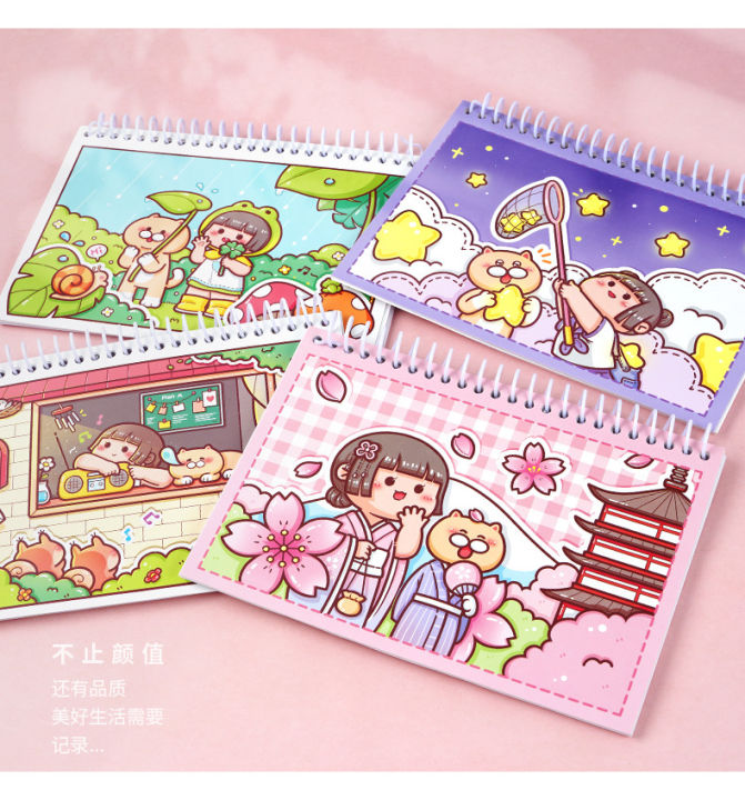 Small Mochi MOMO-chan Deer & Little Qi Magic Series Sticker Book – A4 ...
