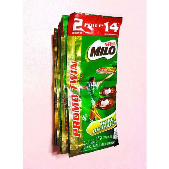 【Hot】 Milo Activ-Go Powdered Choco Malt Milk Drink Promo Twin Pack 48g ...