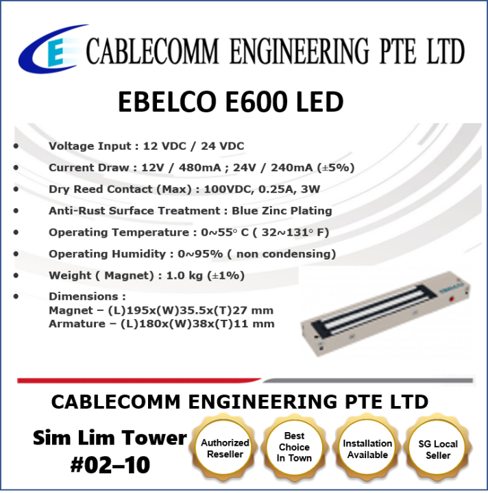 EBELCO E600 LED SECURITY LOCK | Lazada Singapore