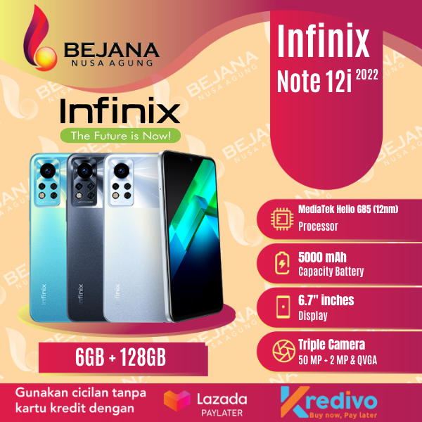 Infinix Note 12i 2022 [X677] Smartphone ( Ram 6GB + Rom 128GB ) Garansi ...