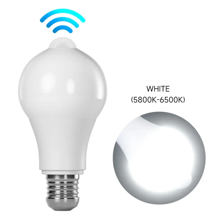 LED PIR Motion Sensor Light Bulb E27 Inteligent Human Infrared ...