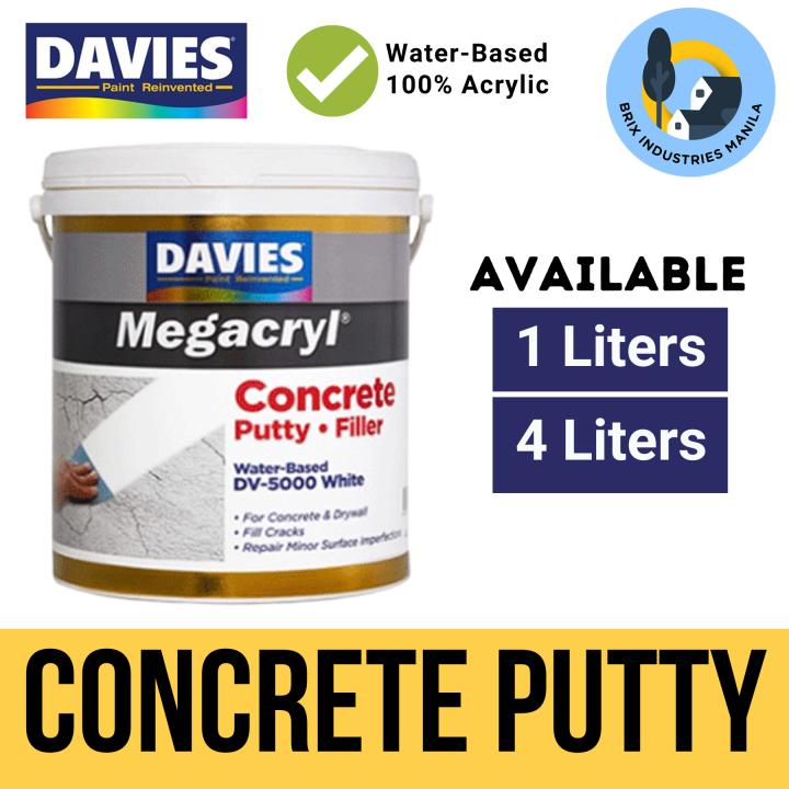 Davies DV-5000 Concrete Putty and Filler – White Latex-Based | Megacryl ...