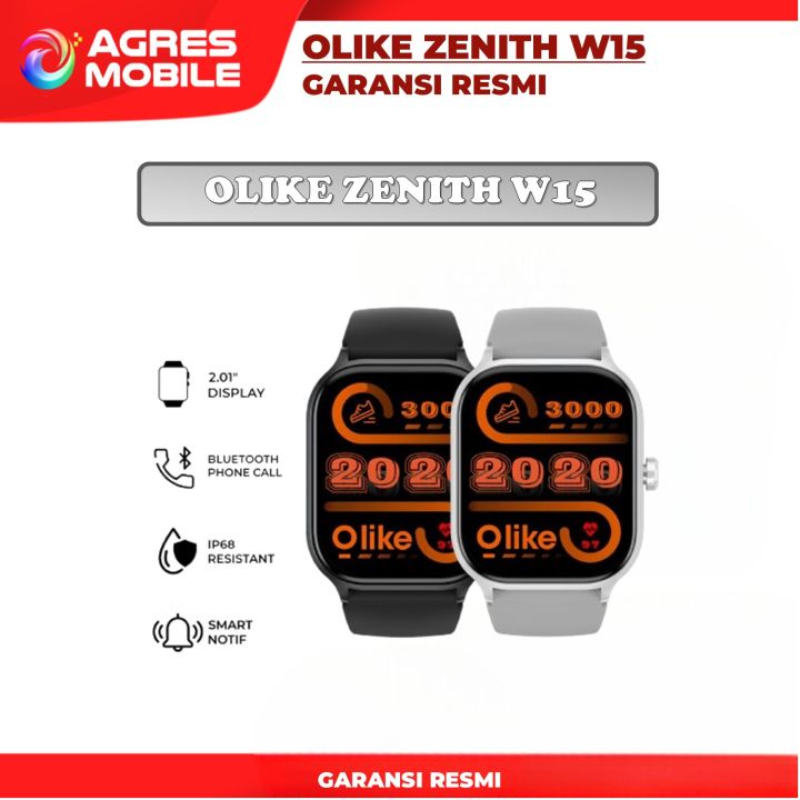 Olike Smartwatch Zenith W15 2.01 Inch HD Square Bluetooth Garansi Resmi ...