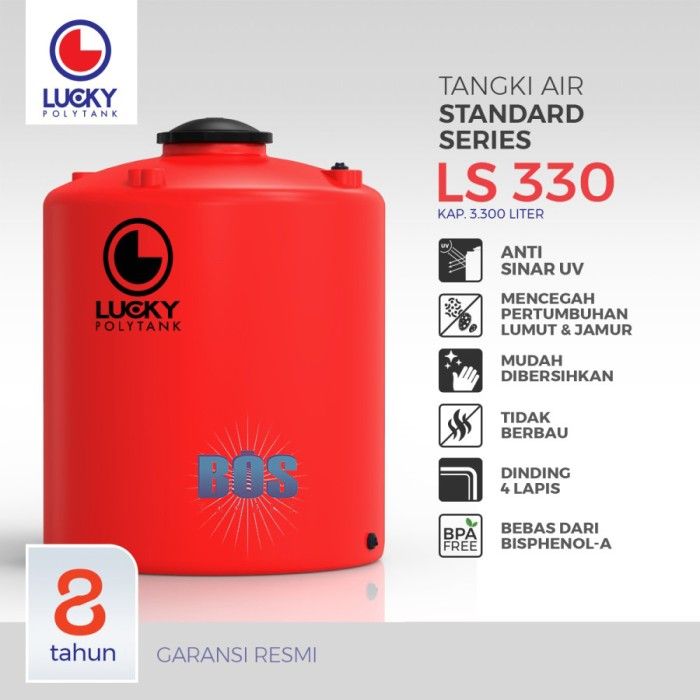 Tangki Air LUCKY Polytank LS 3000 Liter / Tandon Toren Water Tank ...