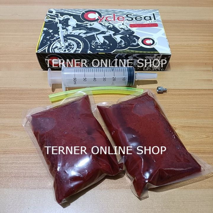 Cycle Seal Tire Sealant for Motorcycle : DIY+Injector,/Sealant Only ...
