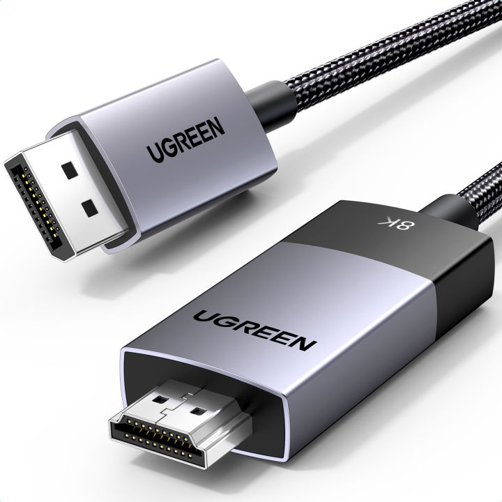UGREEN Dispalyport to HDMI Cable Supports 8K Zinc Alloy Shell with ...