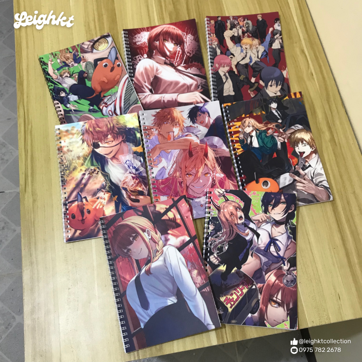 A5 Size Notebook Anime Chainsaw Man Customized | Leighkt Collection ...