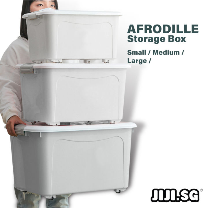 (JIJI.SG) AFRODILLE Storage Box - Stackable - Container - Box - Large ...