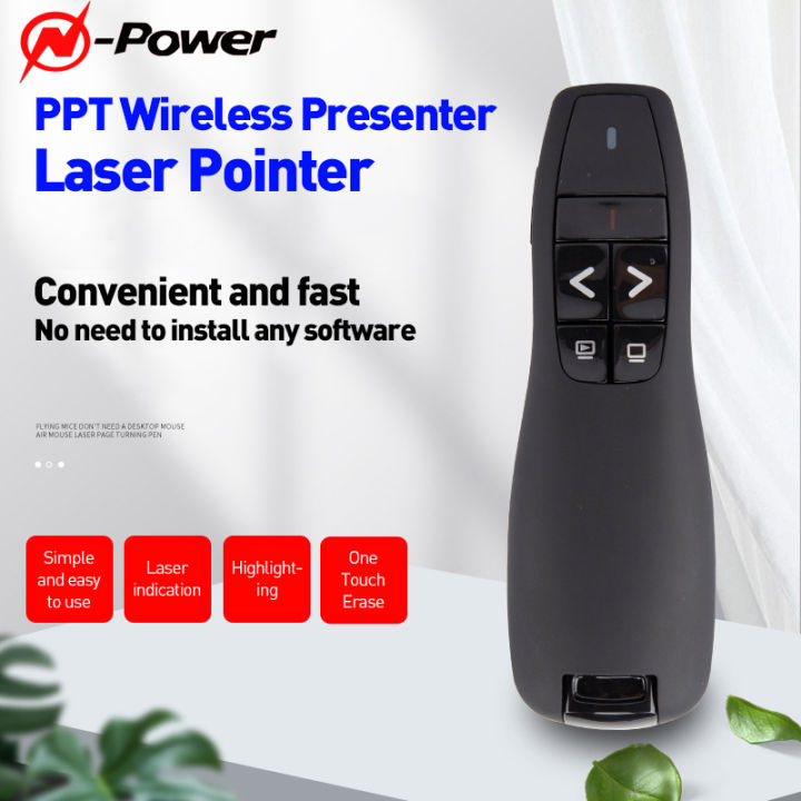 [In Stock] N-Power Wireless PPT Presenter Pointer Remote for Laptop PC ...