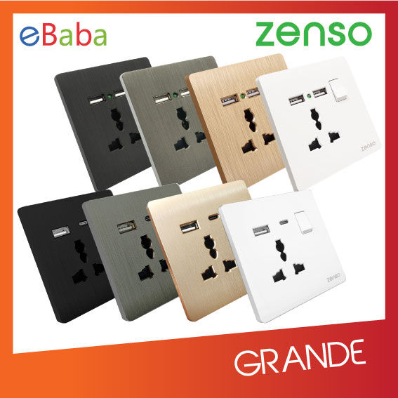 ZENSO GRANDE - Universal+USB / Universal+Type A & Type C Switches ...