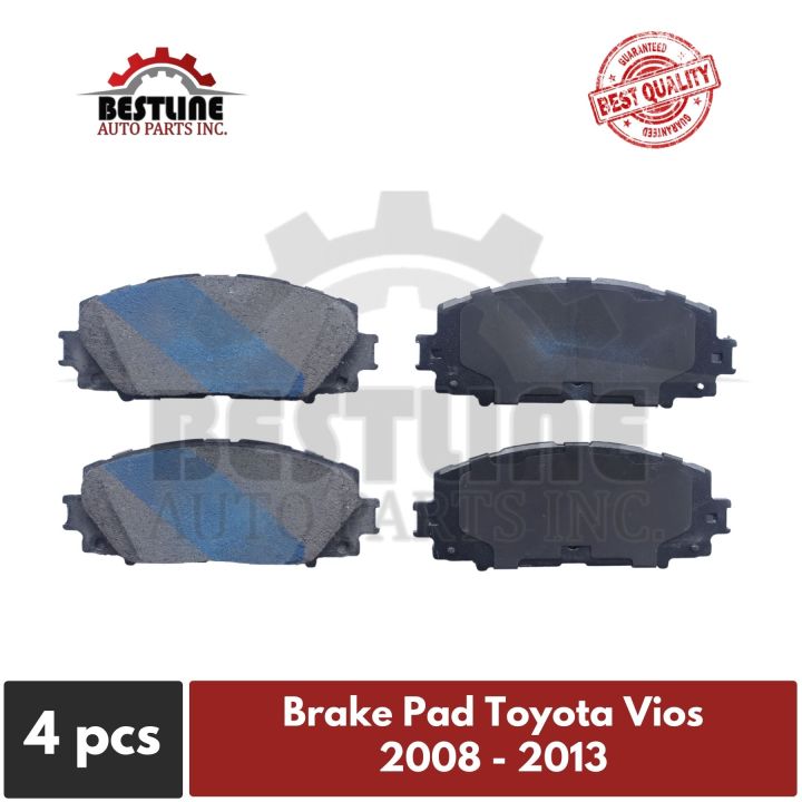 Brake Pad Disc Pad for Toyota Vios Second Generation 2008 to 2013 ...