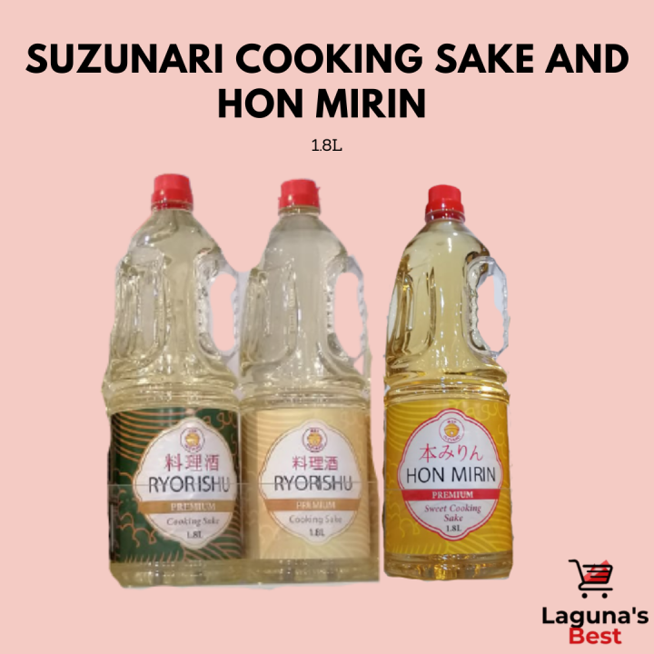 Suzunari Cooking Sake and Hon Mirin 1.8 liters | Lazada PH