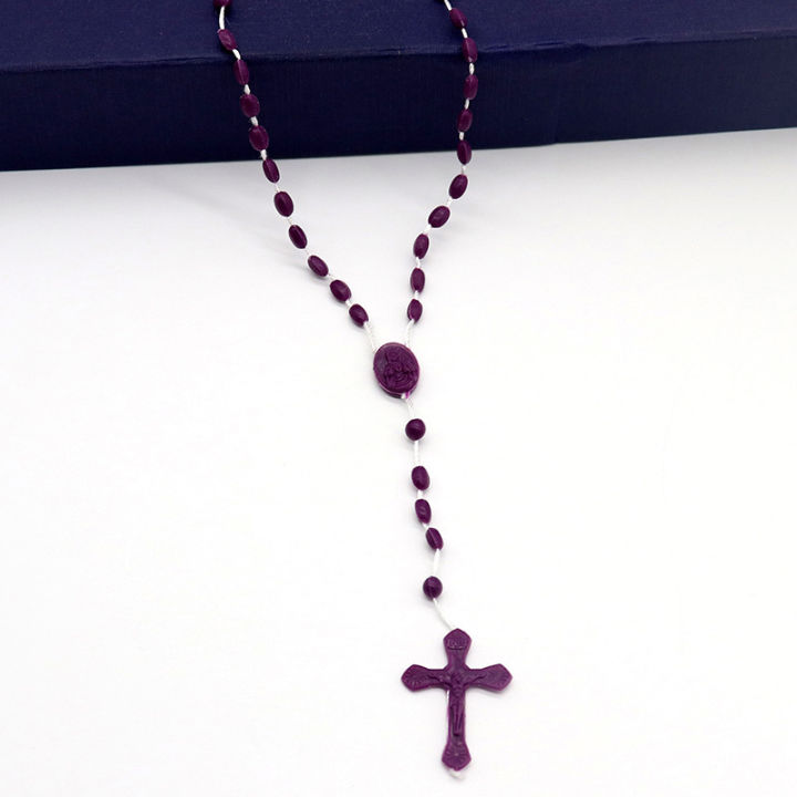 BUY 1 GET 1 Luminous Catholic Christ Jesus Cross Plastic Rosary ...