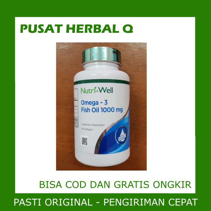 NUTRIWELL OMEGA 3 FISH OIL 1000MG ISI 60 SOFTGELS NUTRI-WELL | Lazada ...