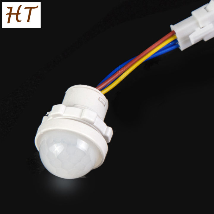 Infrared Motion Sensor Switch PIR LED Sensors Infrared Induction Detector with Wires Electrical ...