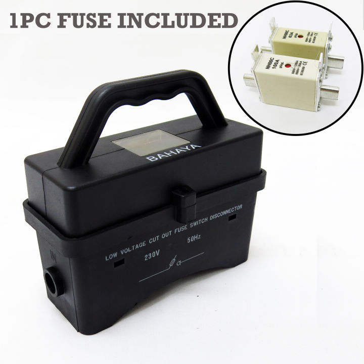 BAHAYA 63A 100A CUT OUT FUSE FOR MALAYSIA TNB METER USE | Lazada