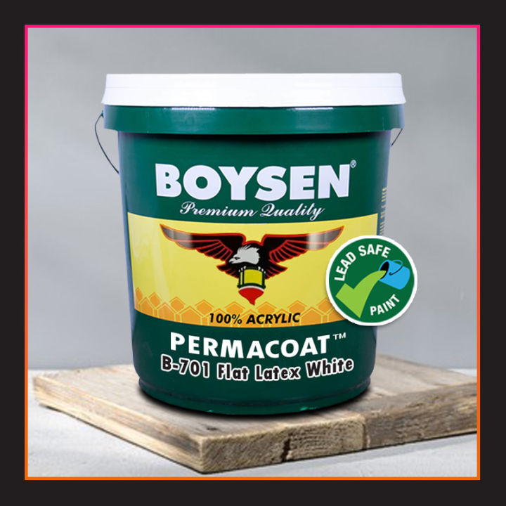 BOYSEN PERMACOAT B-701 Flat/710 Gloss/715 Semi-Gloss Latex White 4 ...