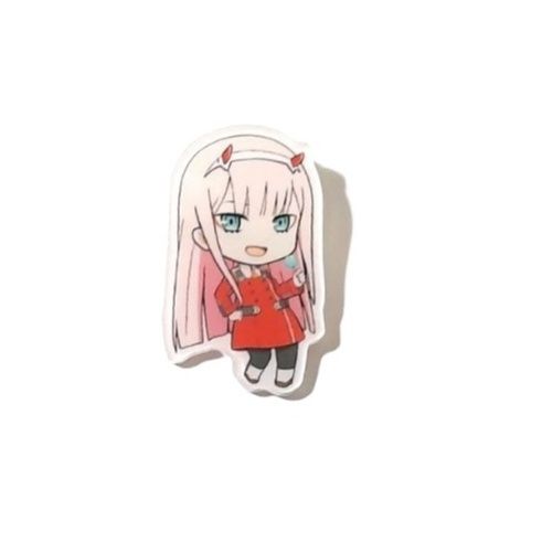 Zero Two - Darling in the Franxx High Quality Anime Acrylic Pin Badge ...