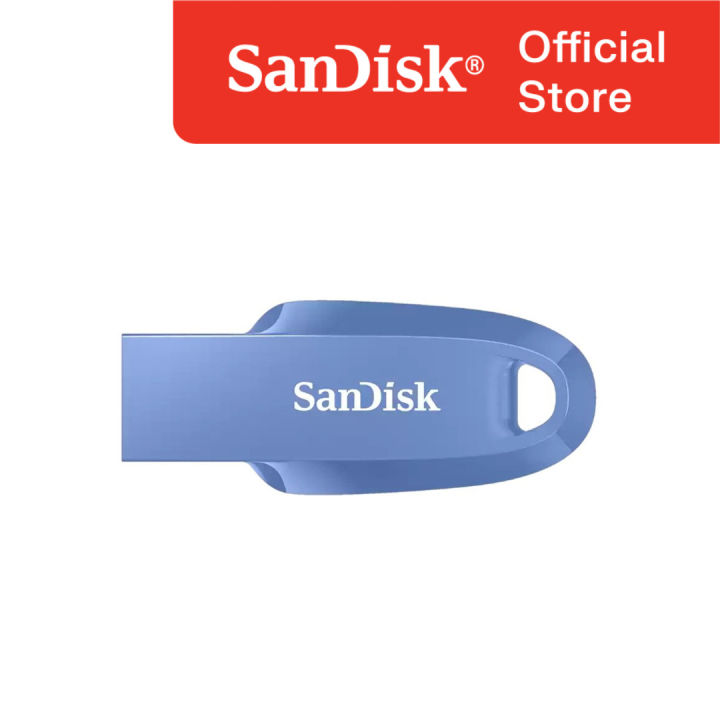 SanDisk Ultra Curve USB 3.2 100MB/s Flashdisk CZ550 64GB - Navy Blue ...