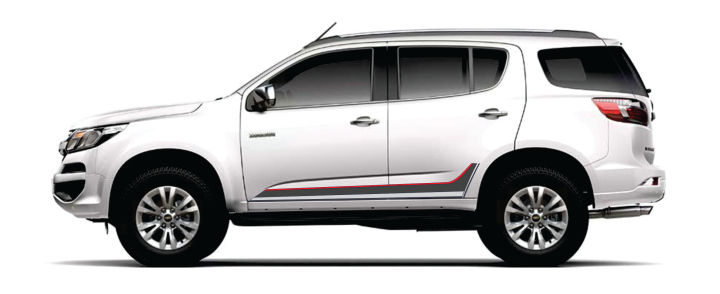 Chevrolet Trailblazer Phoenix Decal Machine Cut outs Tri Colors ( Gray ...