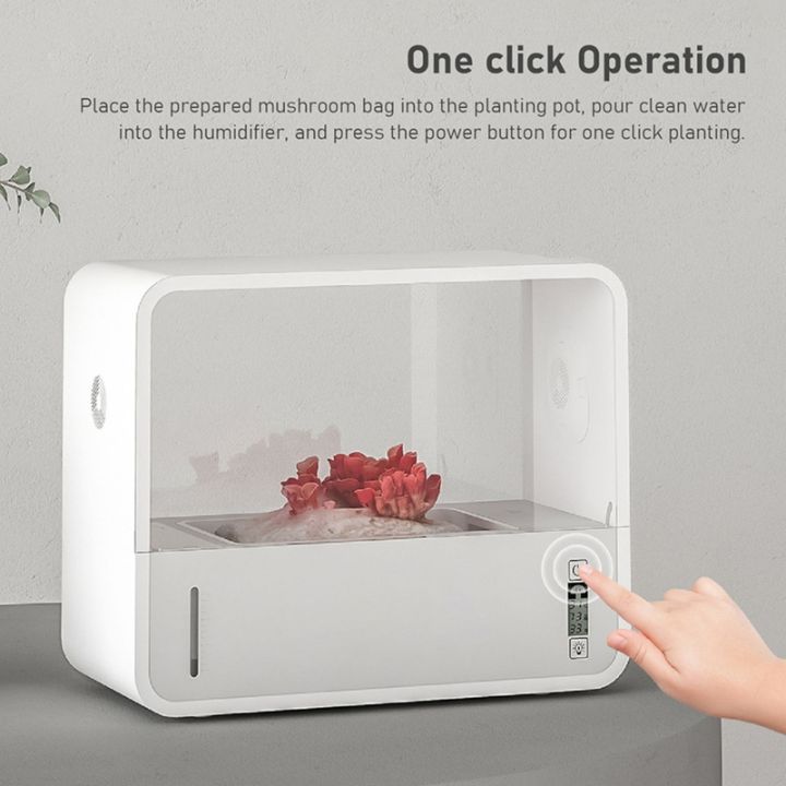 Mushroom Growing Tent Smart Soilless Transparent Viewing Automatic LED ...