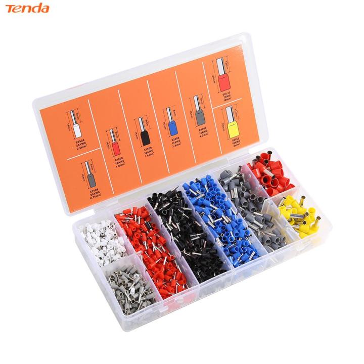 1200pcs Crimping Insulated Tube Terminals Wire Connector Cable Crimp ...
