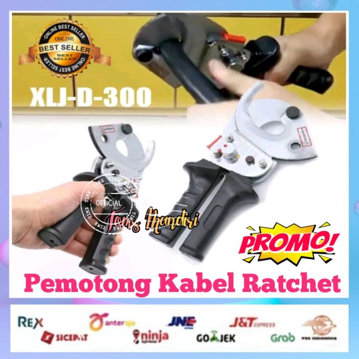 Alat Pemotong Kabel Pemotong Kabel Ratchet Ratcheting XLJ-D 300 ...