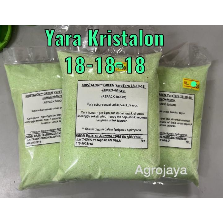 ♕YARA KRISTALON 181818 baja SUBUR fertigasi larut air 100 ORIGINAL ...
