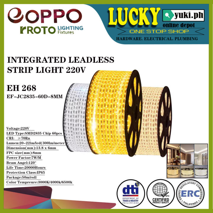 EH268 EOPPO LED INTEGRATED STRIP LIGHT 220V | Lazada PH