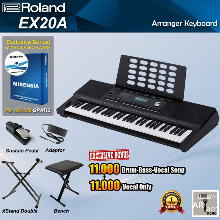 Keyboard Roland EX20A / EX20 A/ EX 20 A/ E X20 Garansi Resmi 1 tahun ...