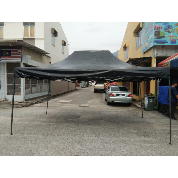 KHEMAH PVC A80 10ft X 15ft (3M X 4.5M) BESI BULAT DAN BESI SEGI | Lazada