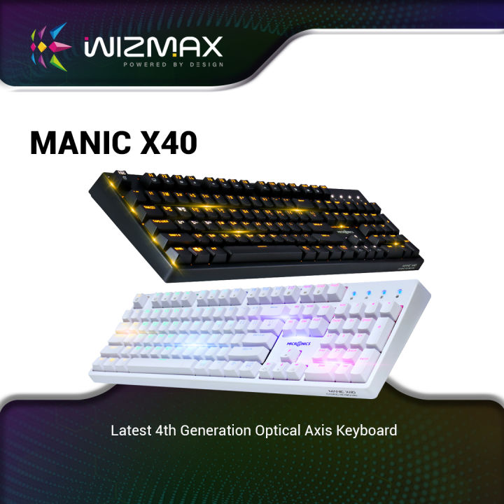 Manic X40 Gaming Mechanical Keyboard Black | Lazada PH