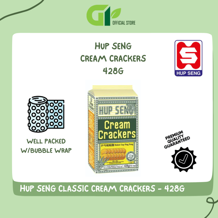 [GY Office] Hup Seng Cream Cracker 428g (Well packed with bubble wrap) | Lazada