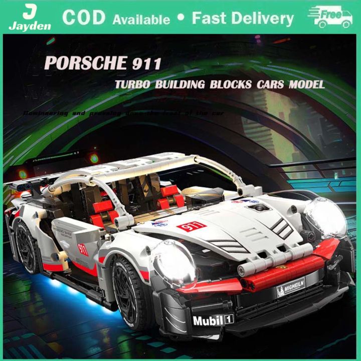 Building blocks Porsche 911 RSR Building Blocks Racing Car Toys Big ...