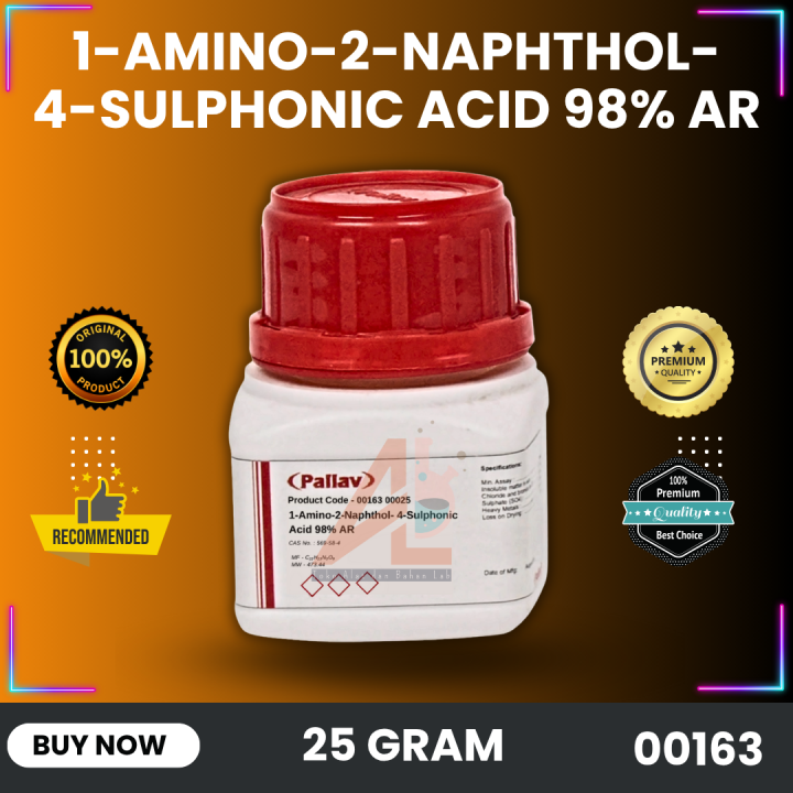 1-Amino-2-Naphthol-4-Sulfonic Acid, 25 gram | C₁₀H₉NO₄S | CDH | LABINDO ...