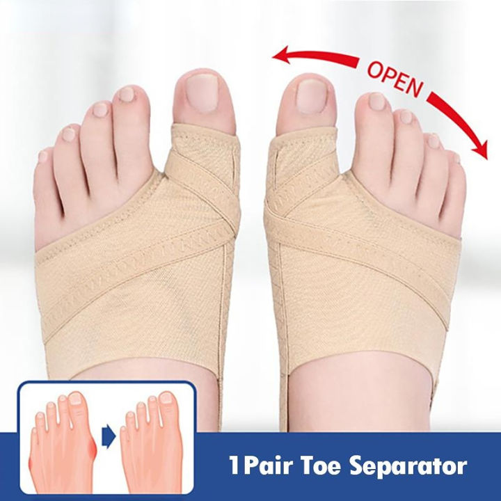 1Pair Big Toe Separator Hallux Valgus Bunion Corrector Orthotics Feet ...