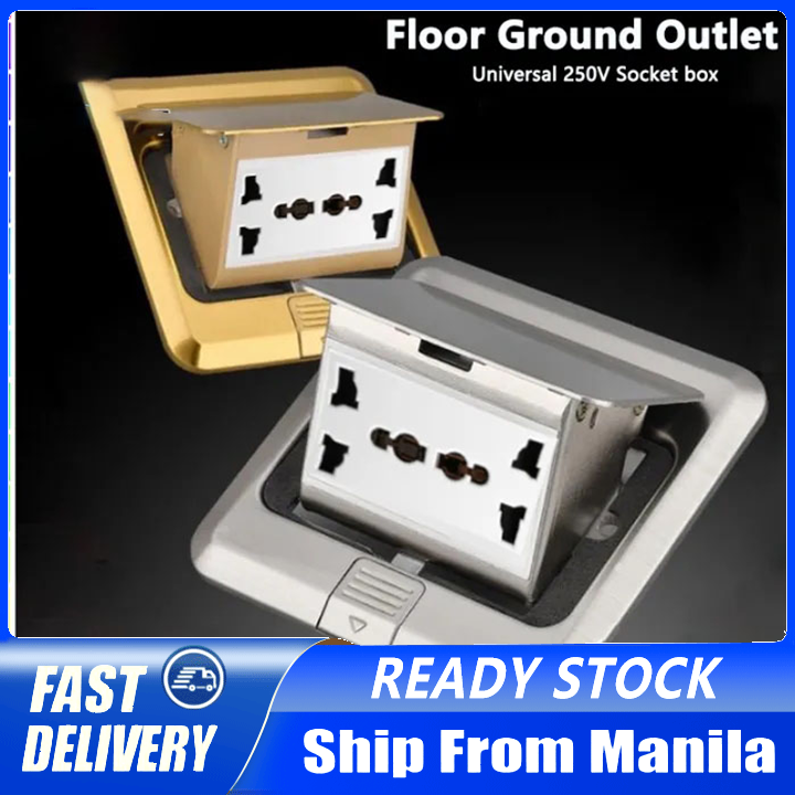 [24 hours delivery] 250V Floor Ground Power Socket with 6 Prong ...