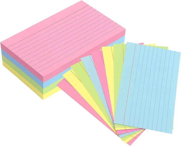 Colored Index Card (3x5, 4x6 , 5x8) 100pcs per pack | Lazada PH