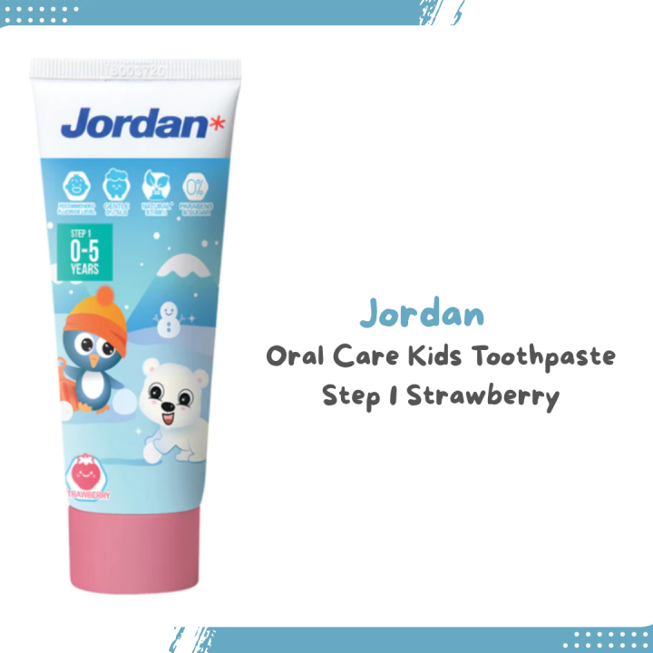 Jordan Oral Care Kids Toothpaste Step 1 Strawberry 75g/Pasta Gigi ...