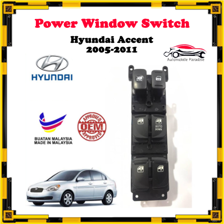 Hyundai Accent - Main Power Window Switch / Suis Tingkap ( 2005 - 2011 ...