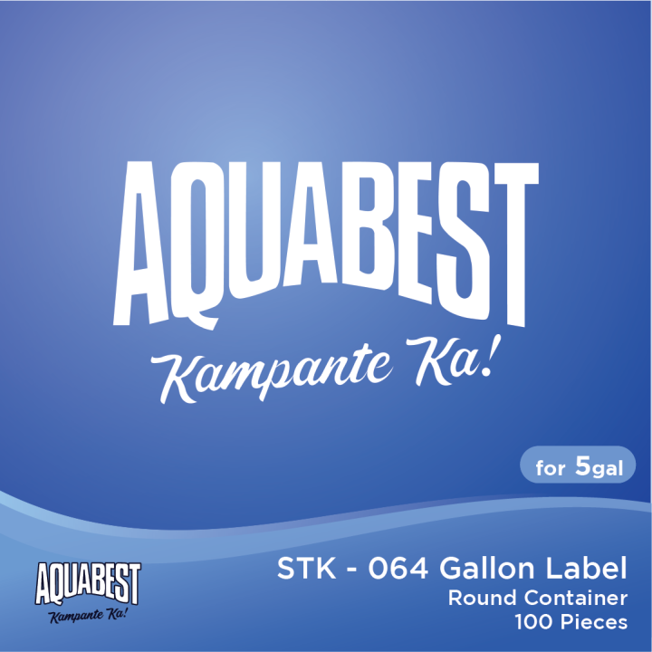 STK-064 Round Gallon Label | Lazada PH